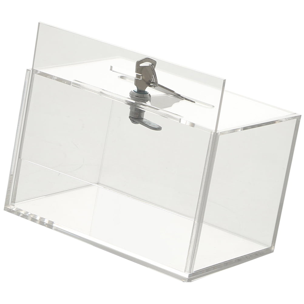 Acrylic Box Multi-functional Ballot Box Suggestion Solicitation Box ...