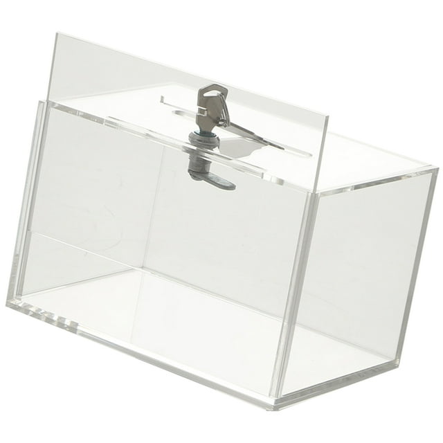 Acrylic Box Multi-functional Ballot Box Suggestion Solicitation Box ...