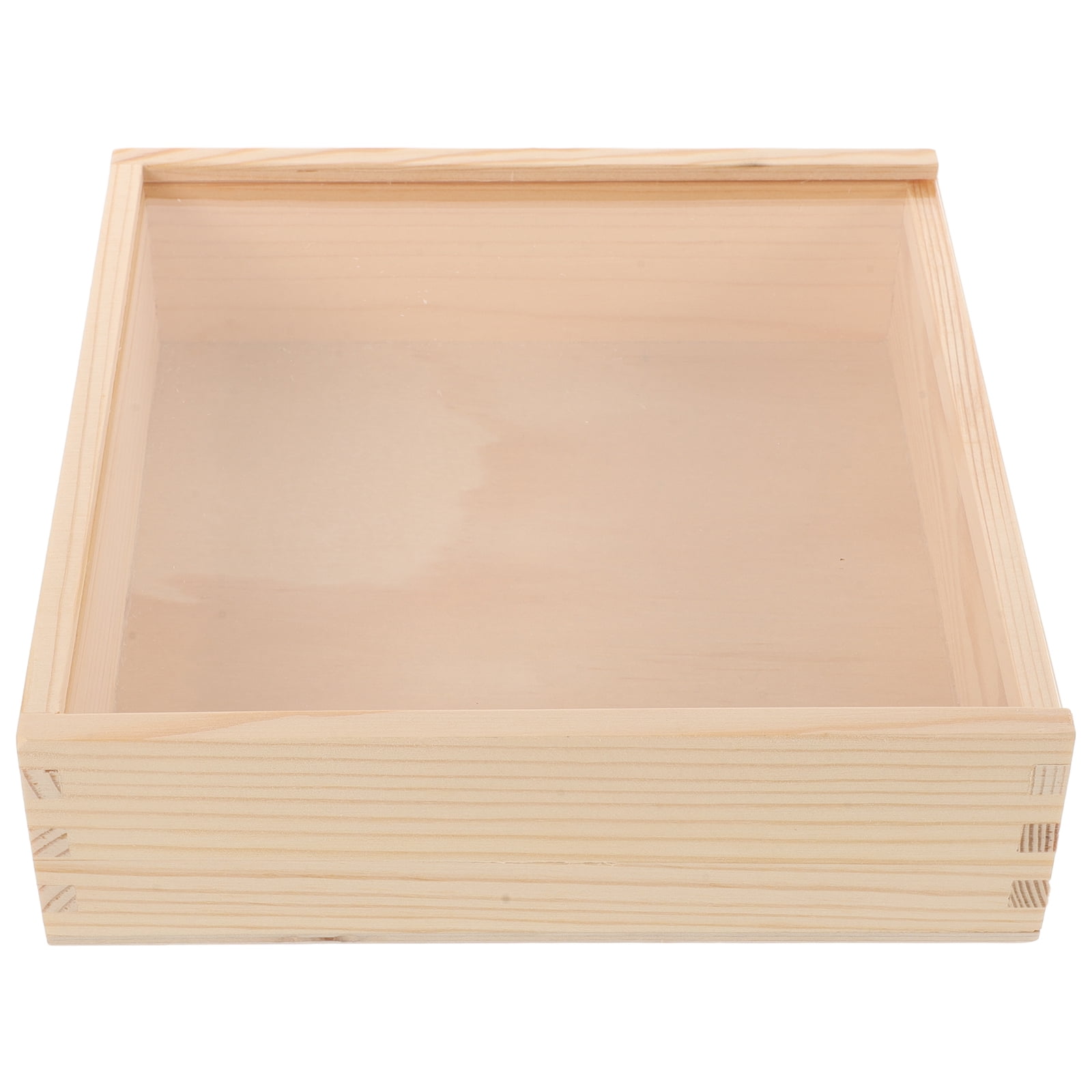 Acrylic Box Packing Boxes Treasure Chest Wood Storage Case Jewelry ...