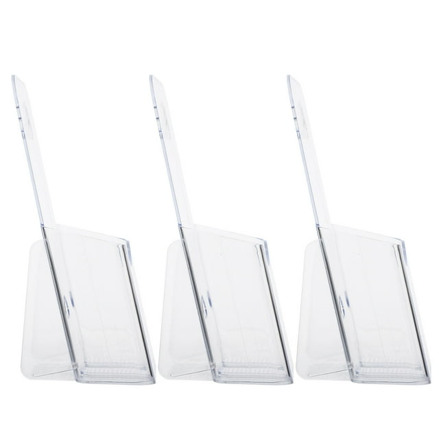 Acrylic Brochure Display Holder: 3pcs Clear Pamphlet Stand Table Top ...