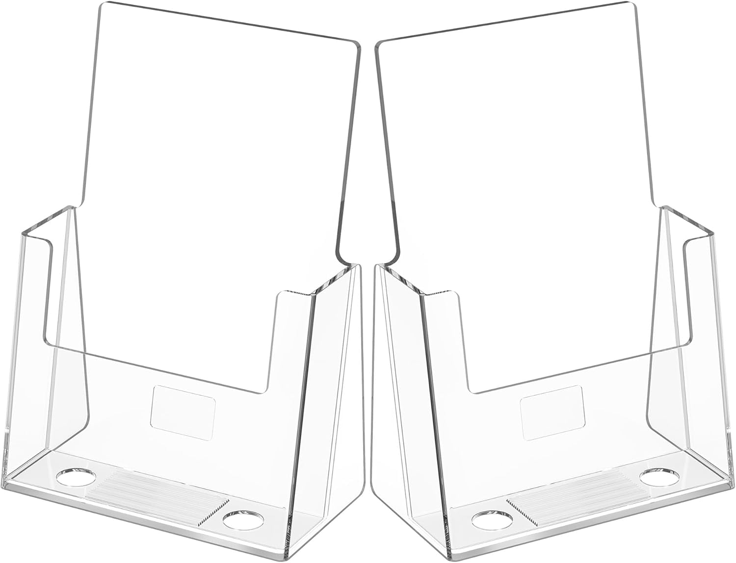 Acrylic Brochure Holder 6 x 9 Inches, Clear Plastic Countertop ...