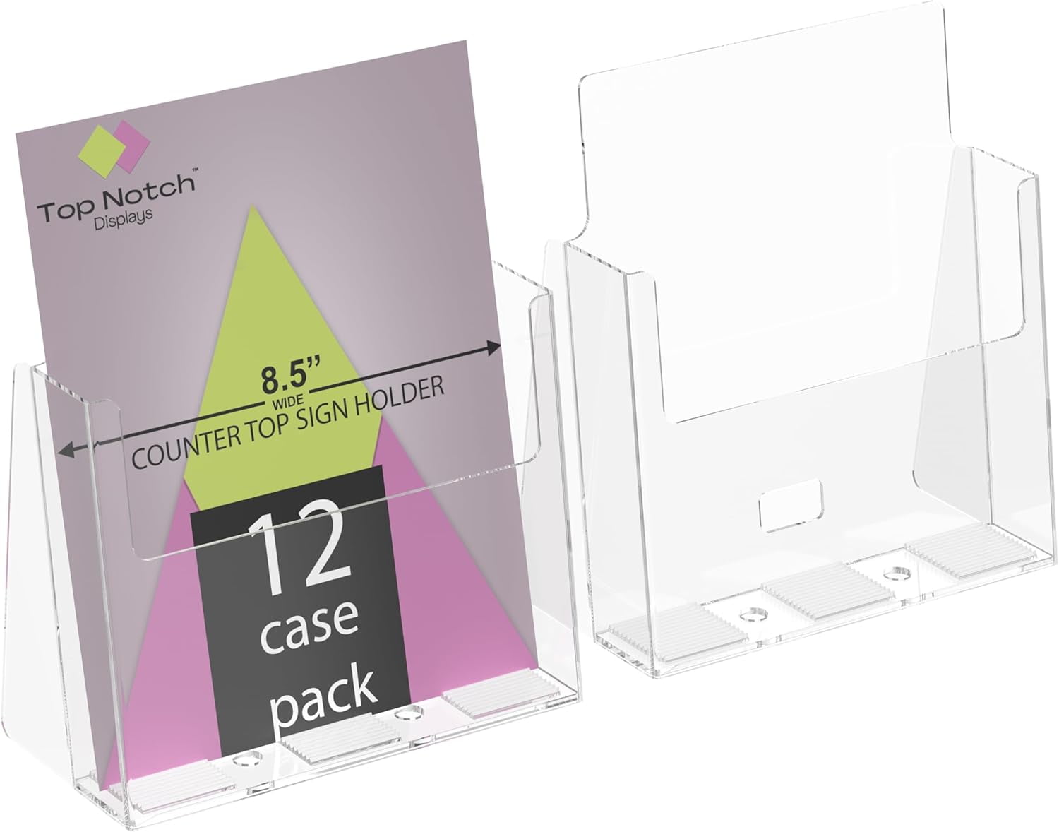 Acrylic Brochure Holder 8.5 x 11 – Countertop Document Display Stand ...