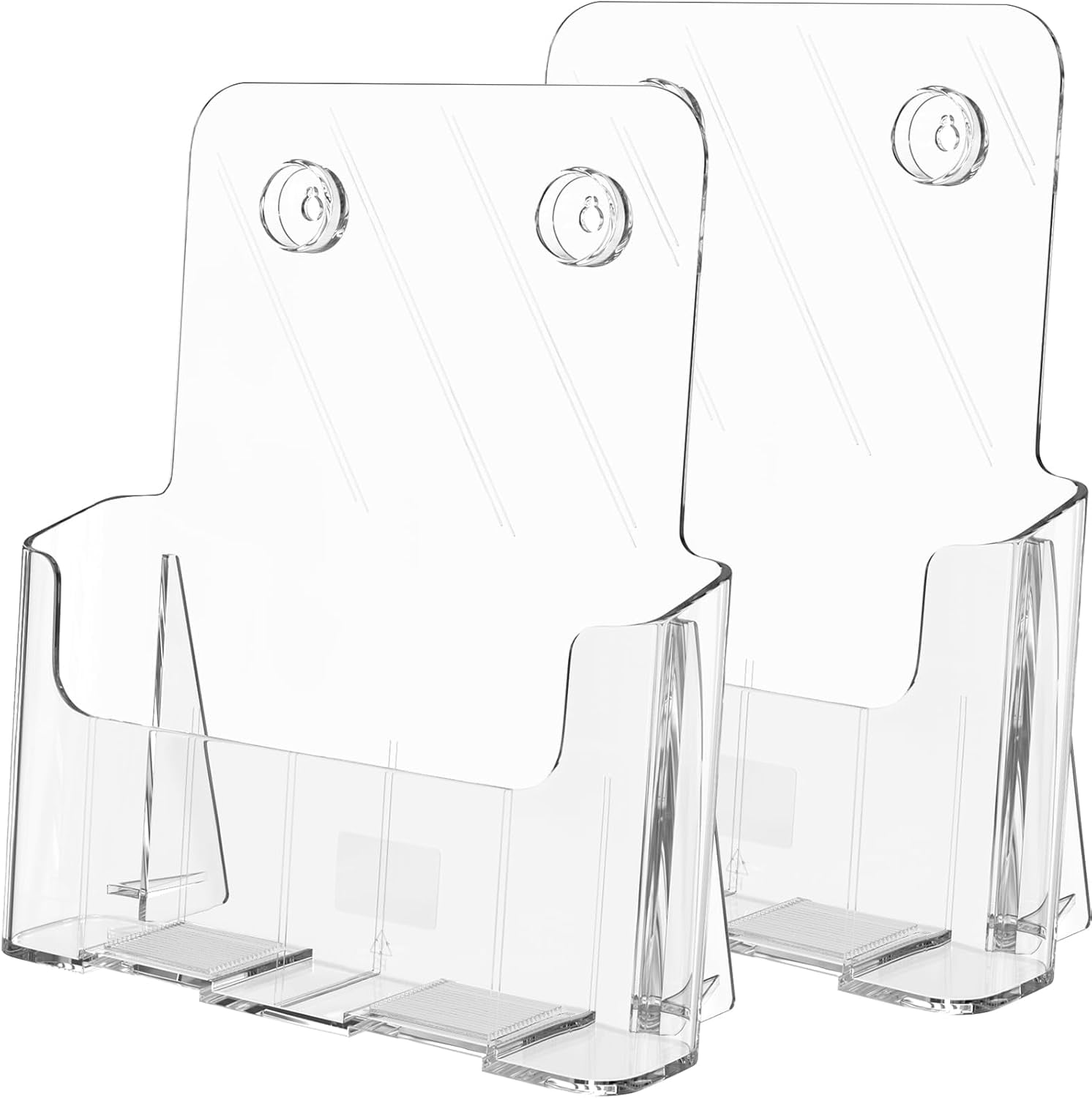 Acrylic Brochure Holder 8.5x11 inch, Clear Plastic Literature Holder ...