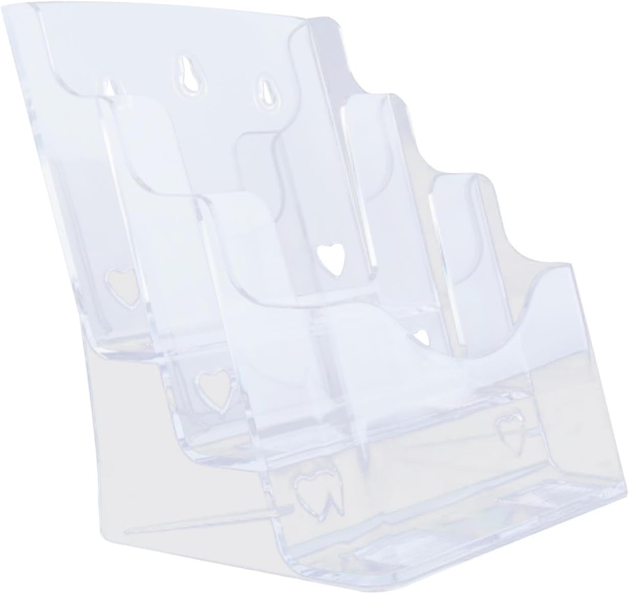 Acrylic Brochure Holder Literature Pamphlet Flyer Holder Clear Slanted ...