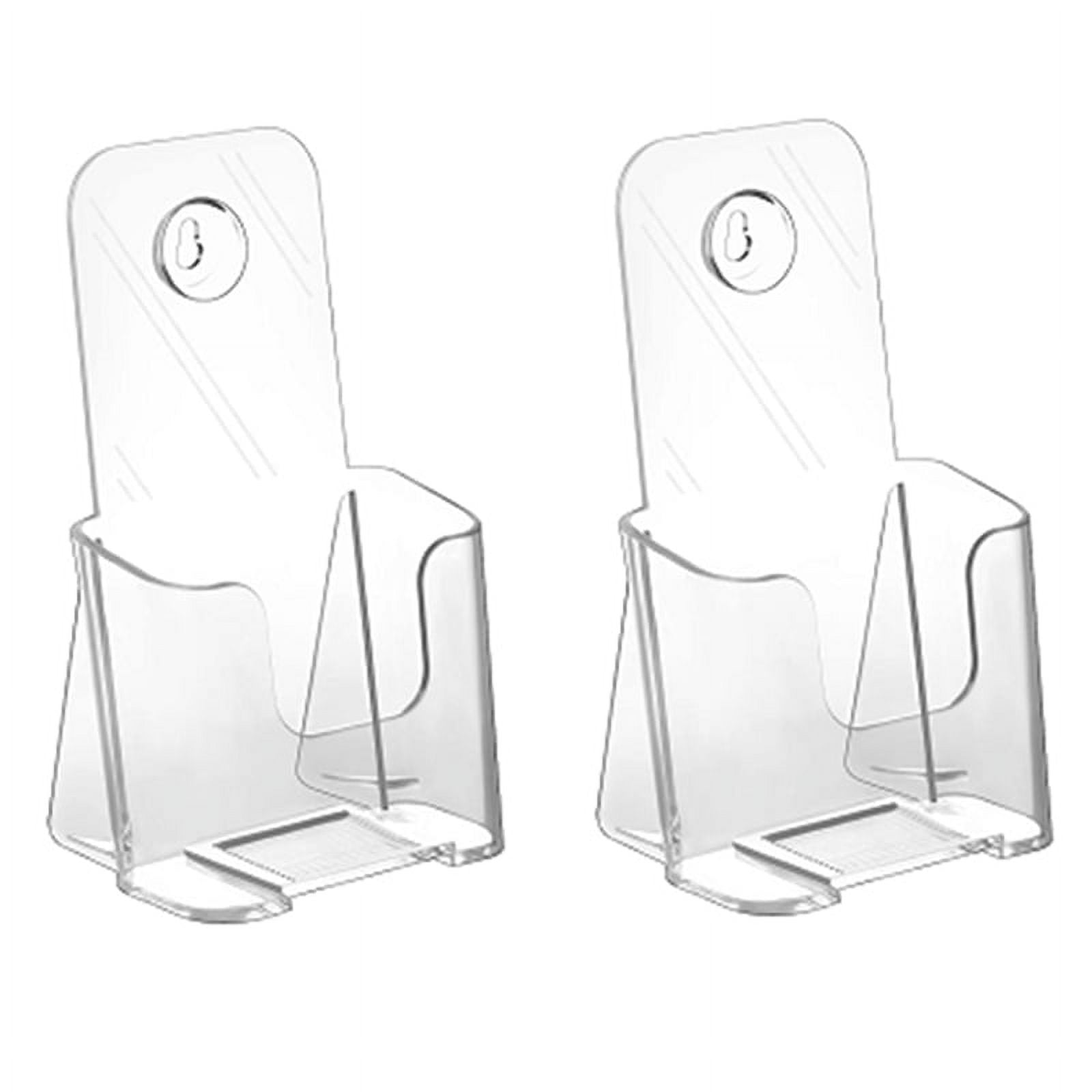 Acrylic Brochure Holder Slant Back Design, Clear Display Stand, Plastic ...