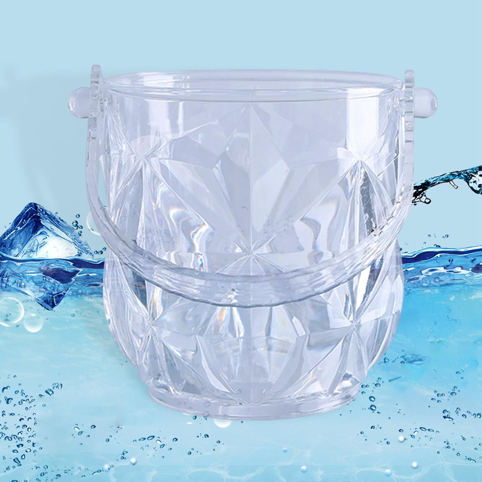 Acrylic Bucket Drink Tub with Handle Container for Cocktail Parties ...
