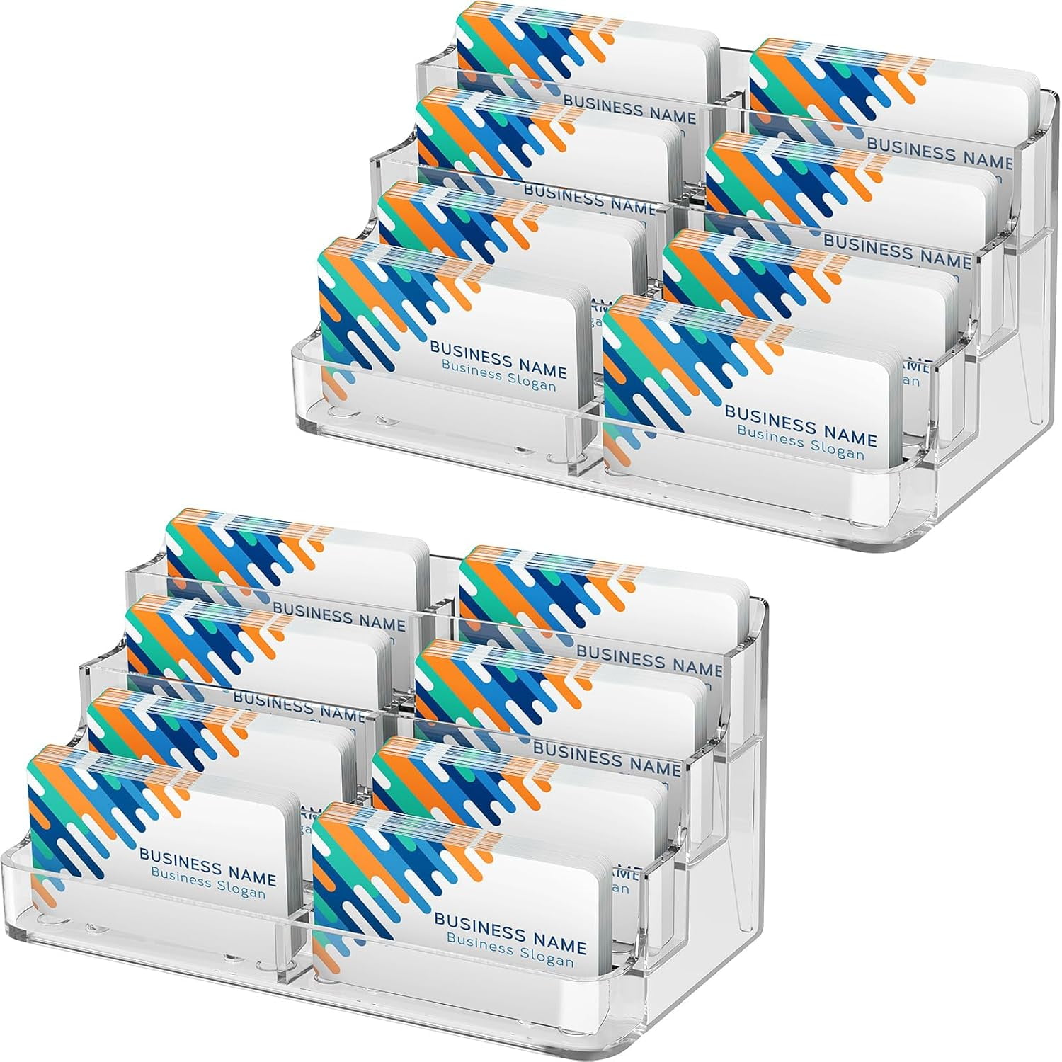 Acrylic Business Card Holder for Desk Multiple Business Card Holders ...