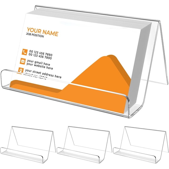 Acrylic Business Card Holder for Desk, Multiple Premium Business Card ...