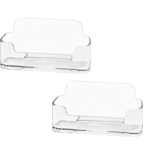 Acrylic Business Card Holder for Desk, Clear Plastic Business Cards ...