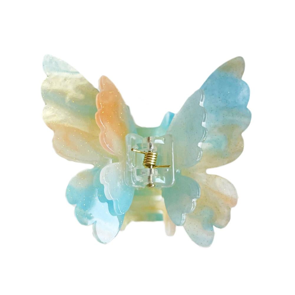 Acrylic Butterfly Clip Teenage Girl Color Changing Butterfly Grab Clip ...