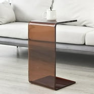 Free Shipping! BENTISM Acrylic End Table, 2 pcs C-Shaped Lucite Side ...