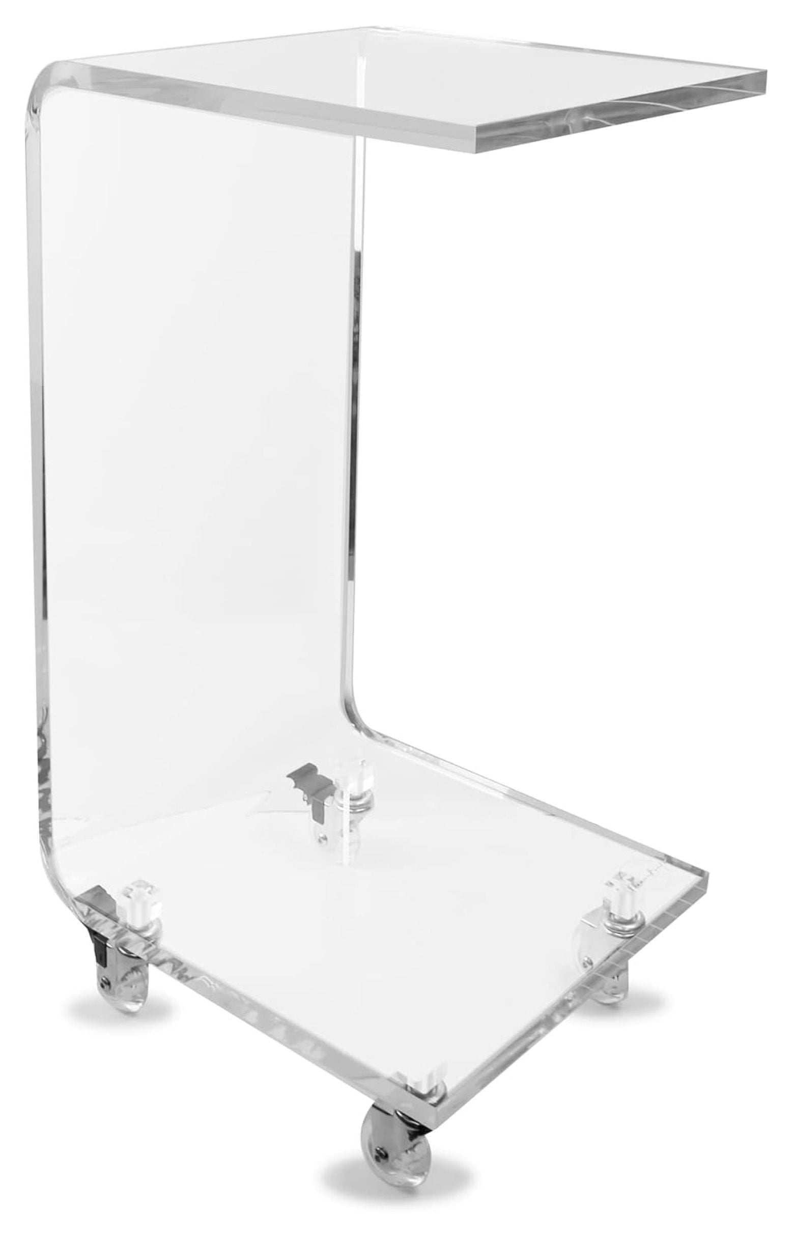 Acrylic C Table - Small Side Table Living Room Decor - Slim C-Shaped ...