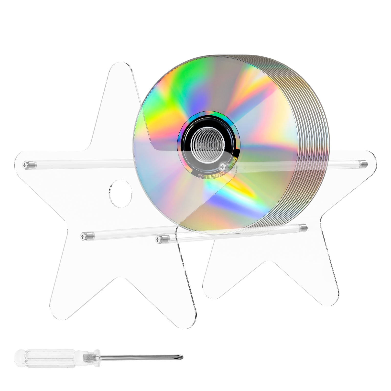 Acrylic CD Holder Clear Large Capacity CD Holder Stand Practical CD ...