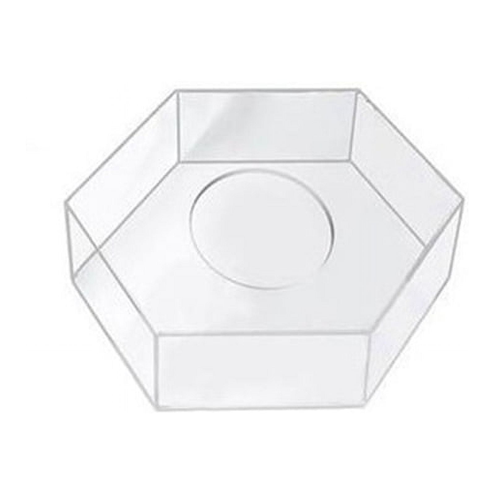 Acrylic Cake Display Board Hexagonal Cake Tray DIY Cake Refillable ...