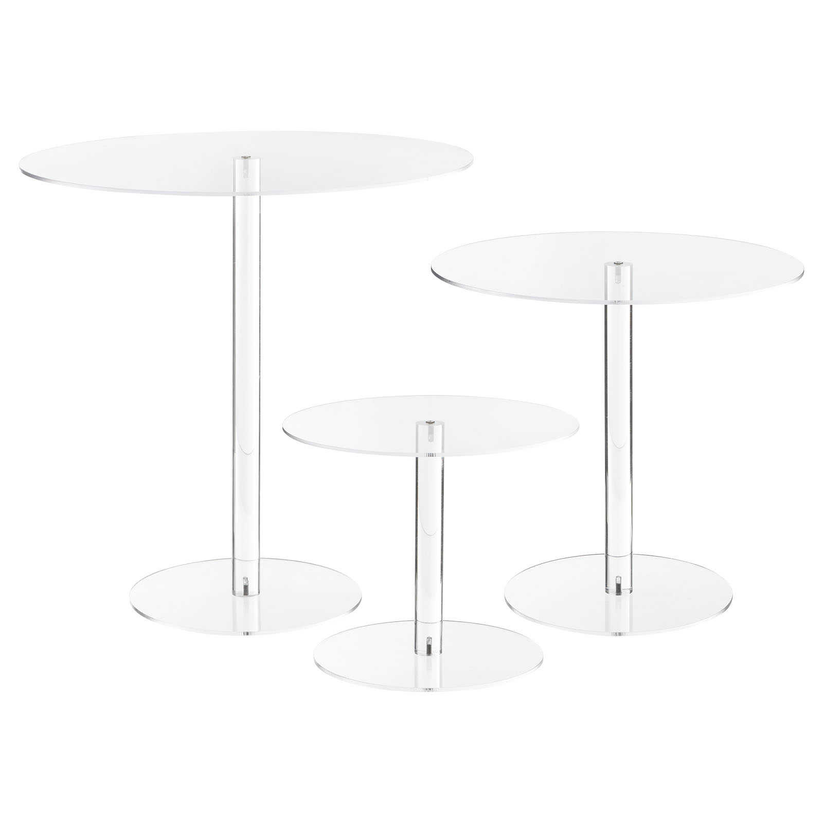 Acrylic Cake Stand Round Cupcake Stand Cake Holder Countertop Display ...