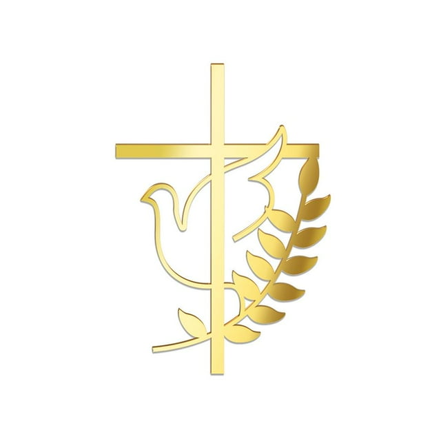 Acrylic Cake Topper,Dove Cross Cake Toppers,Religious Cake Topper,Holy ...