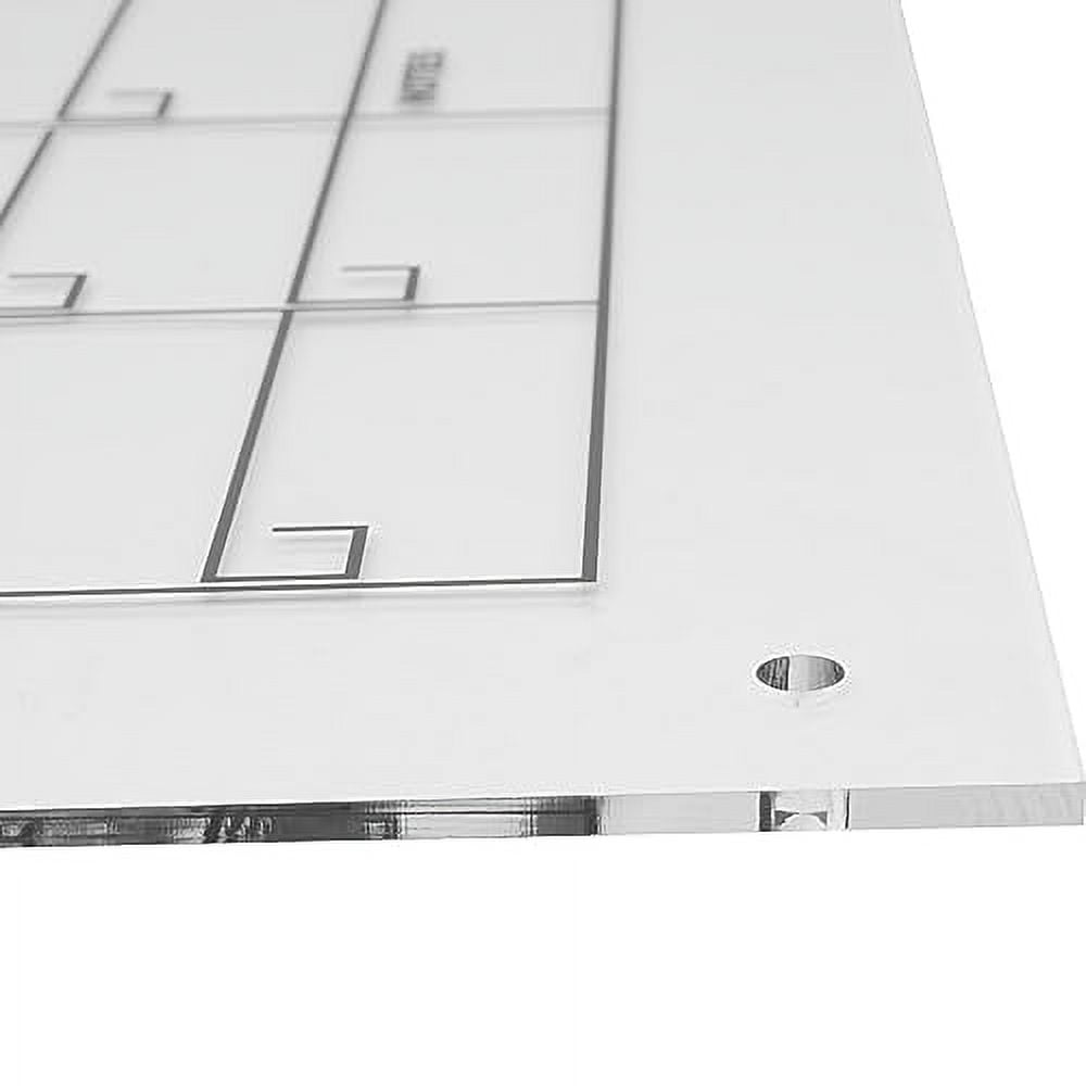 Acrylic Calendar, 34x46 Inch Whiteboard, Clear 3 Month Dry Erase ...