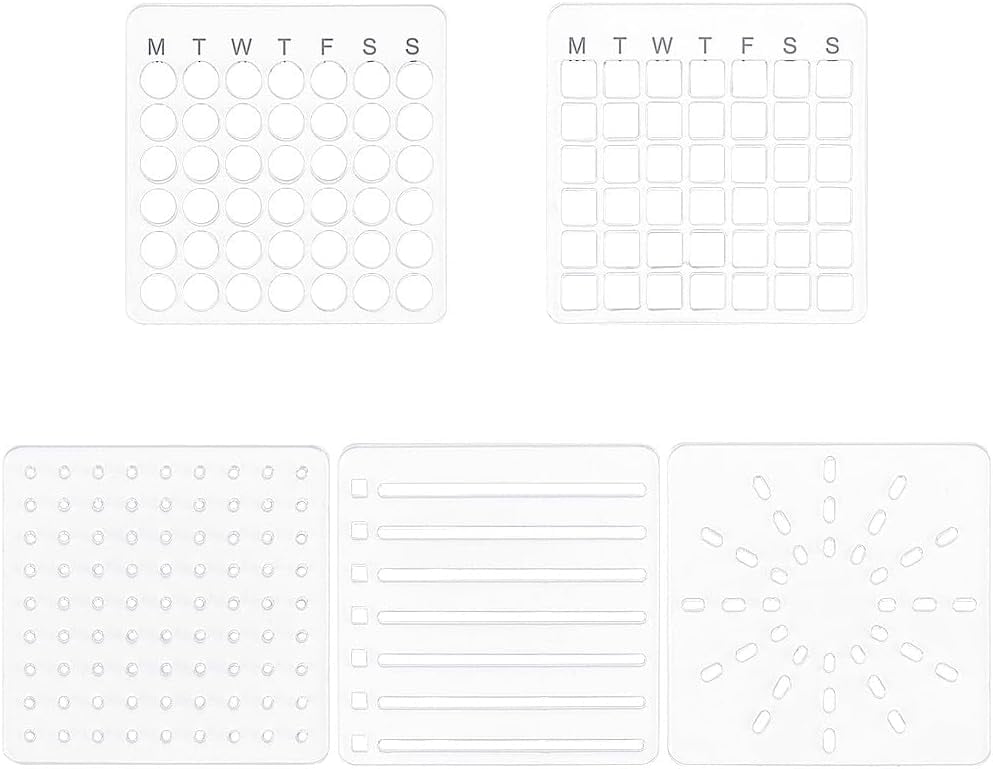 Acrylic Calendar Stencil Template Reusable Stencils for Drawing your ...