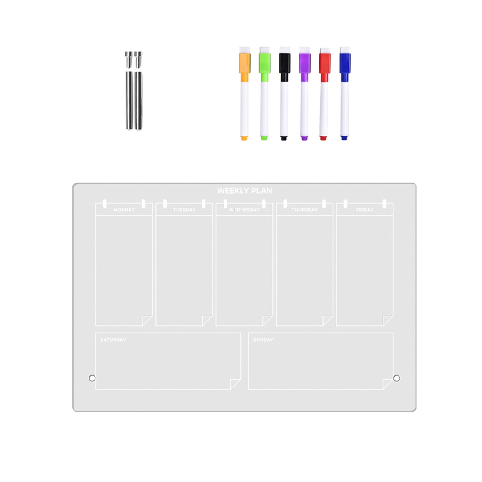 Acrylic Calendar Weekly Planning Board Desktop Clear Memo Note Board ...
