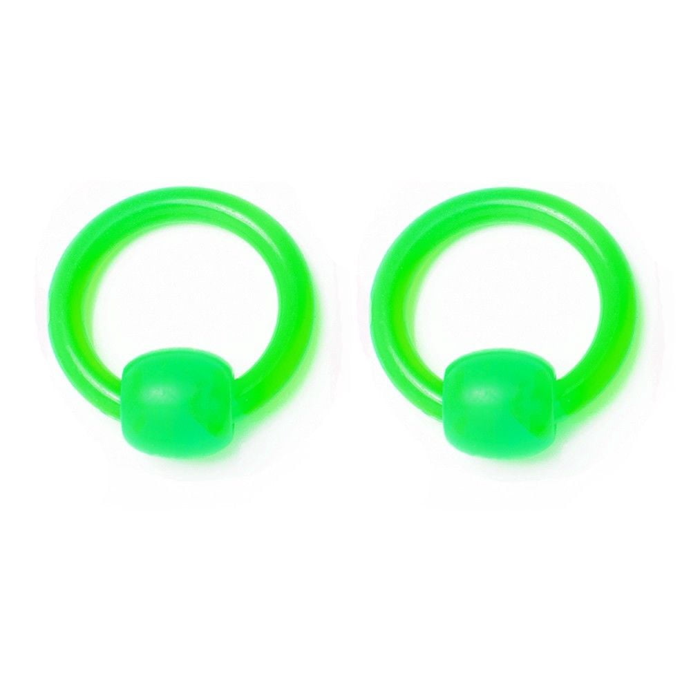 Acrylic Captive Rings - 6 Colors - 4 Sizes - Sold as Pairs - Walmart.com