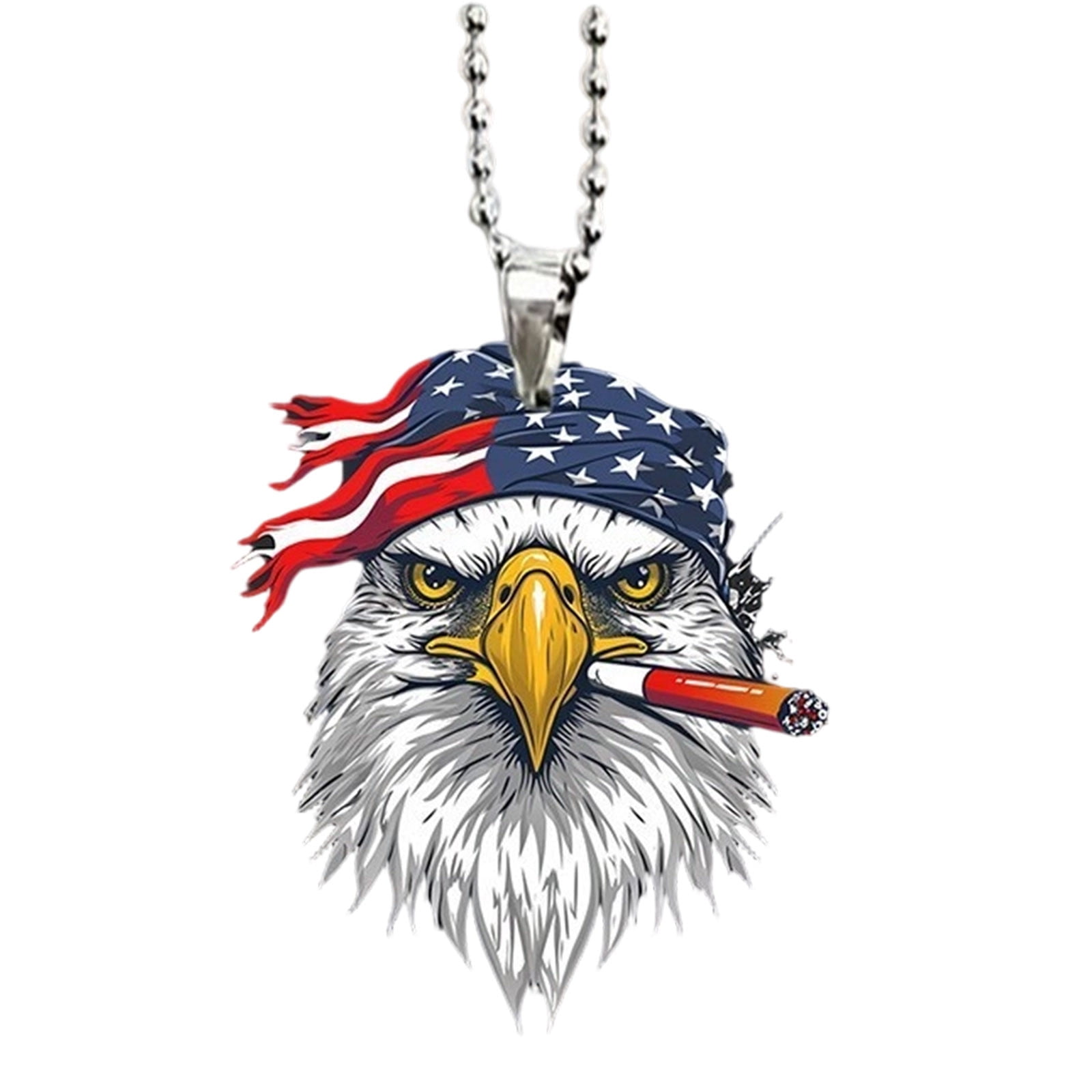 Acrylic Car Interior Decoration Pendant - Independence Day Flag Theme ...