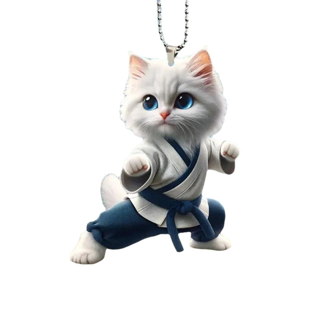 Acrylic Car Rearview Mirror Hanging Ornaments With Cat And Dog Shapes ...