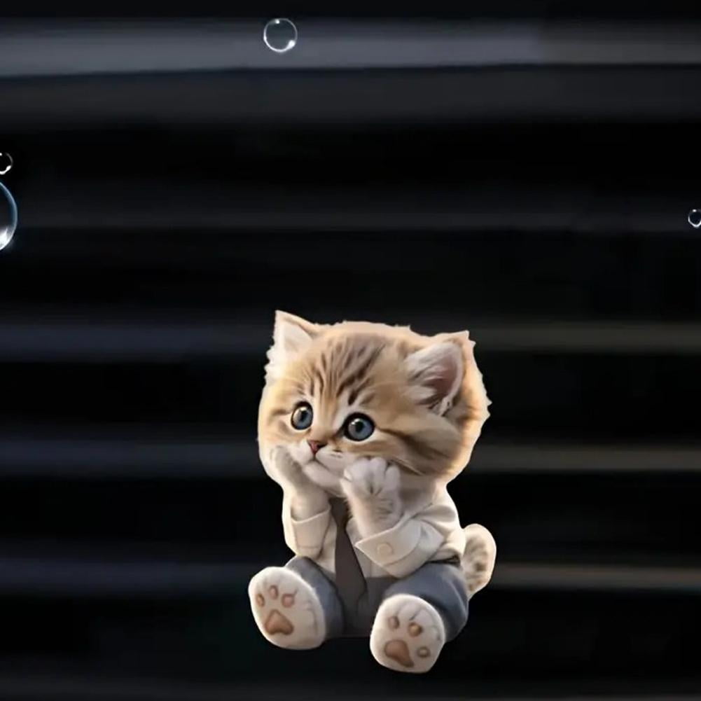 Acrylic Car Vent Clips with Cute Cat, Puppy, and Panda Shapes for Air ...
