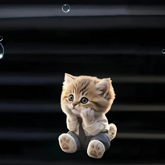 Acrylic Car Vent Clips with Cute Cat, Puppy, and Panda Shapes for Air ...