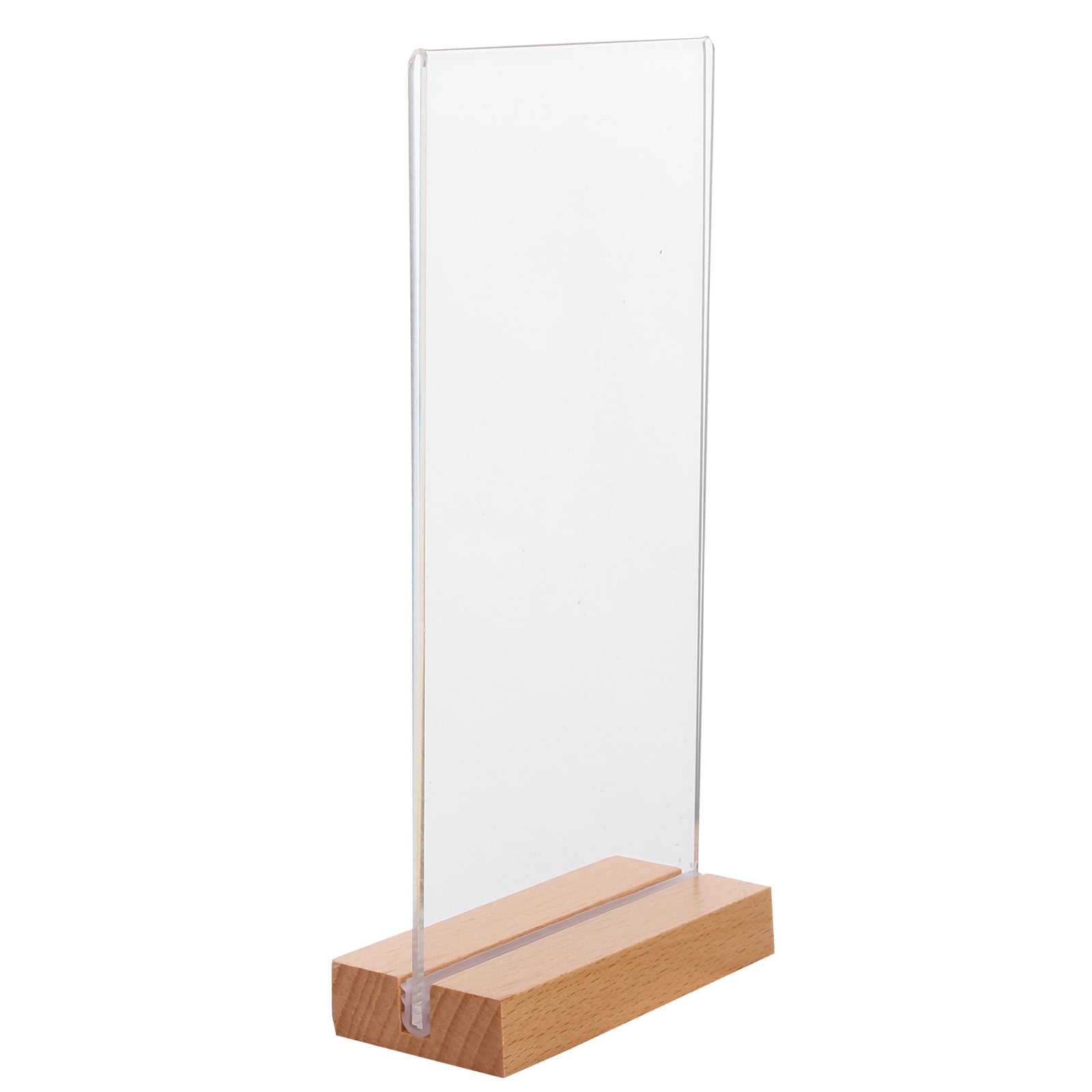 Acrylic Card Table Note Holder Display Shelves Signage Beech ...