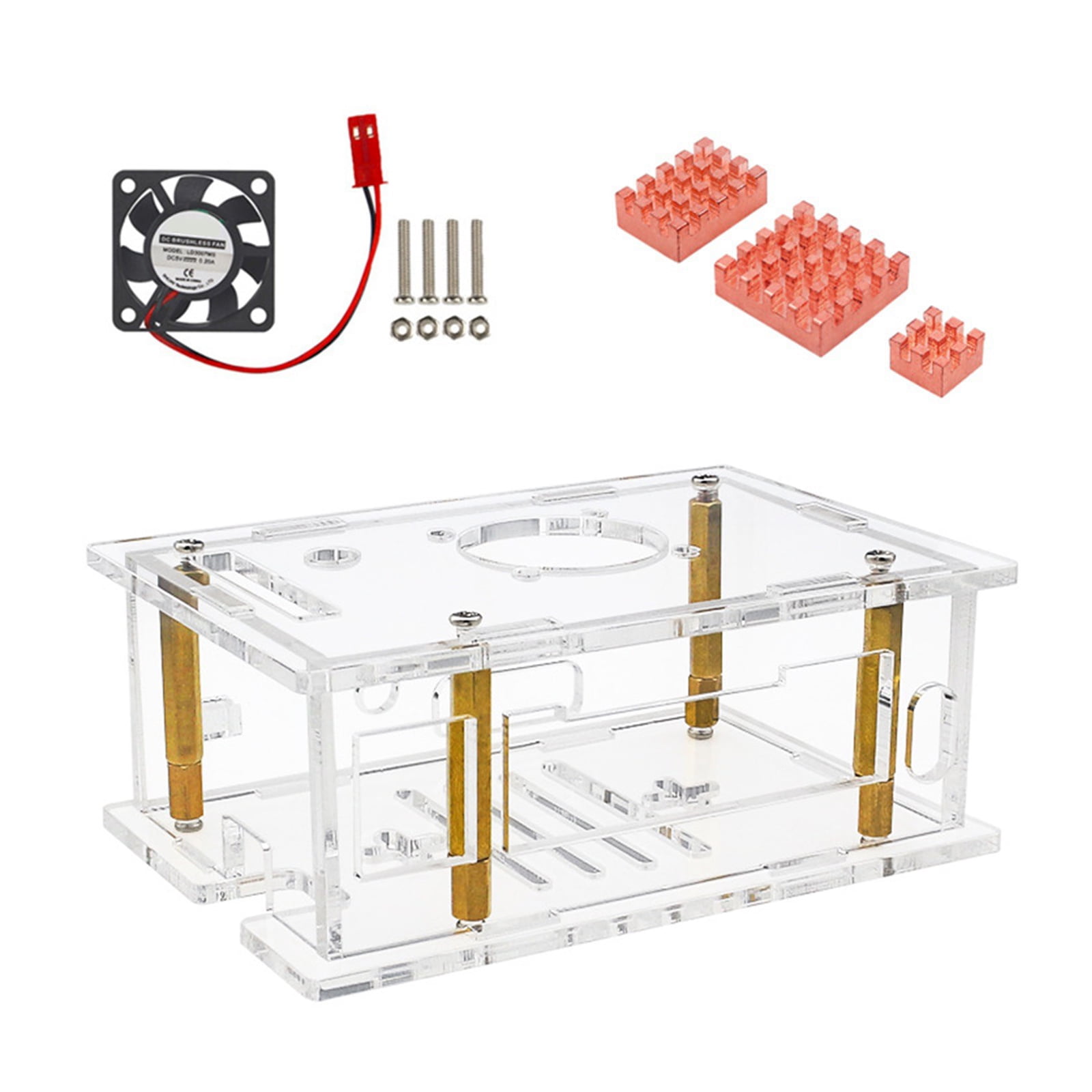 Acrylic Case Clear Enclosure Active Passive Cooling Shell Optional ...