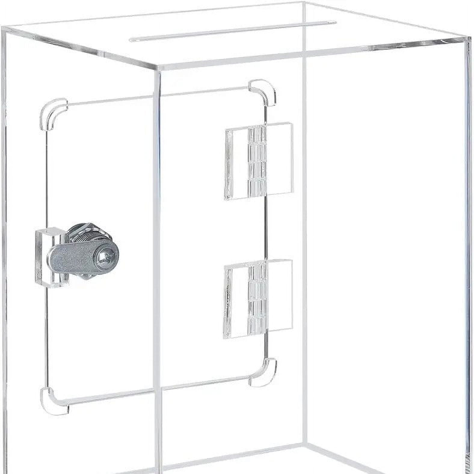 Acrylic Cash Savings Box, Transparent Money Organizer, Secure Coin ...