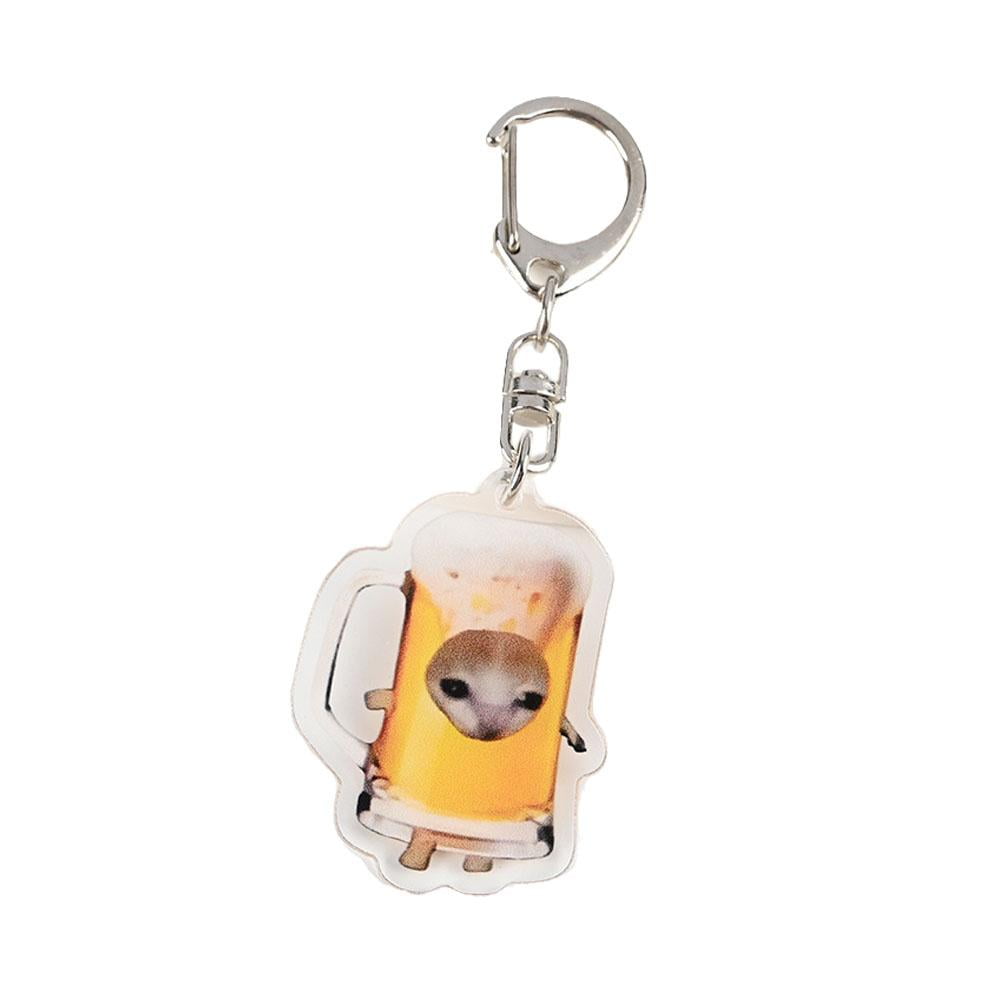 Acrylic Cat Head Keychain for Students: Cute, Internet - Inspired and ...
