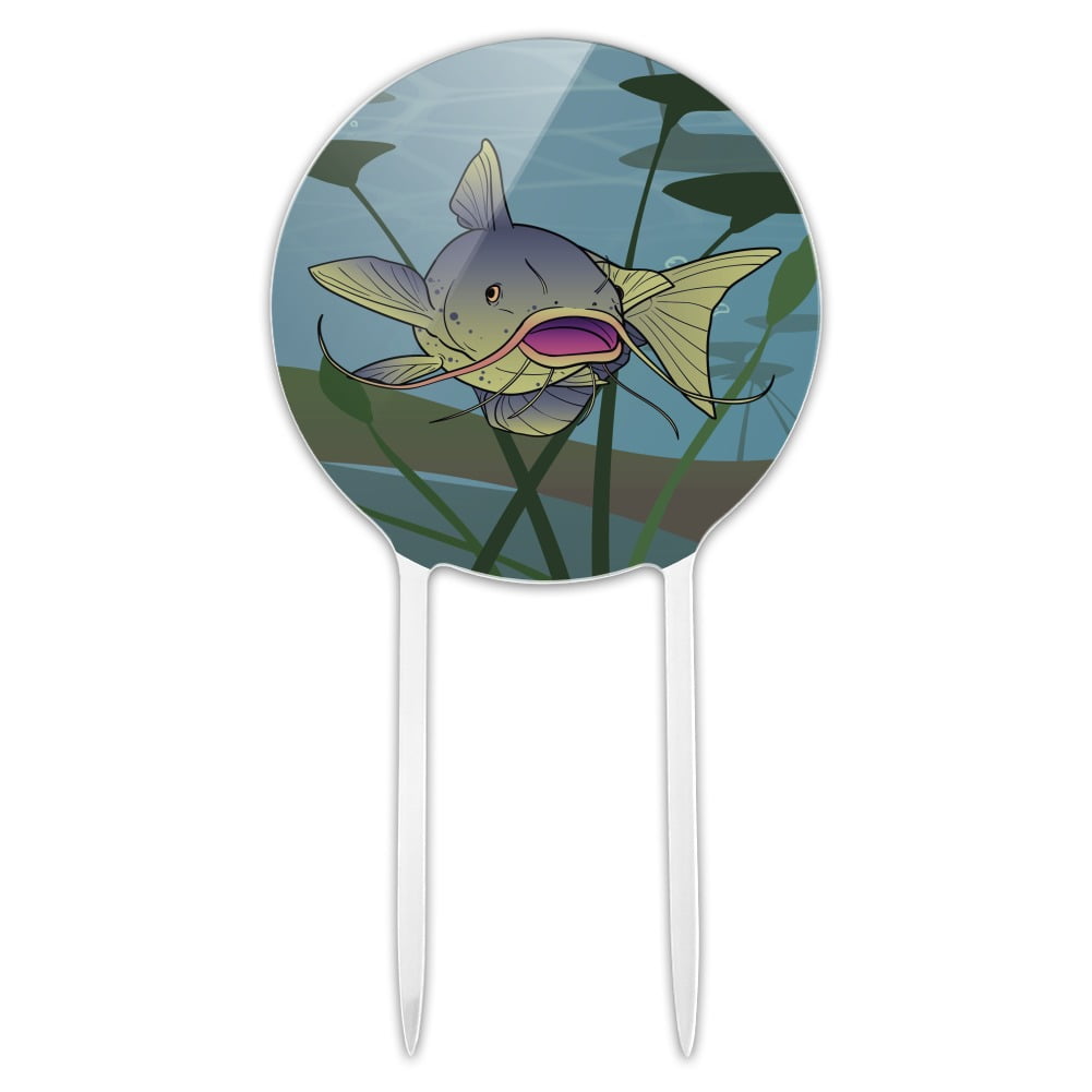 Acrylic Catfish Swimming in Water Cake Topper Party Decoration for ...
