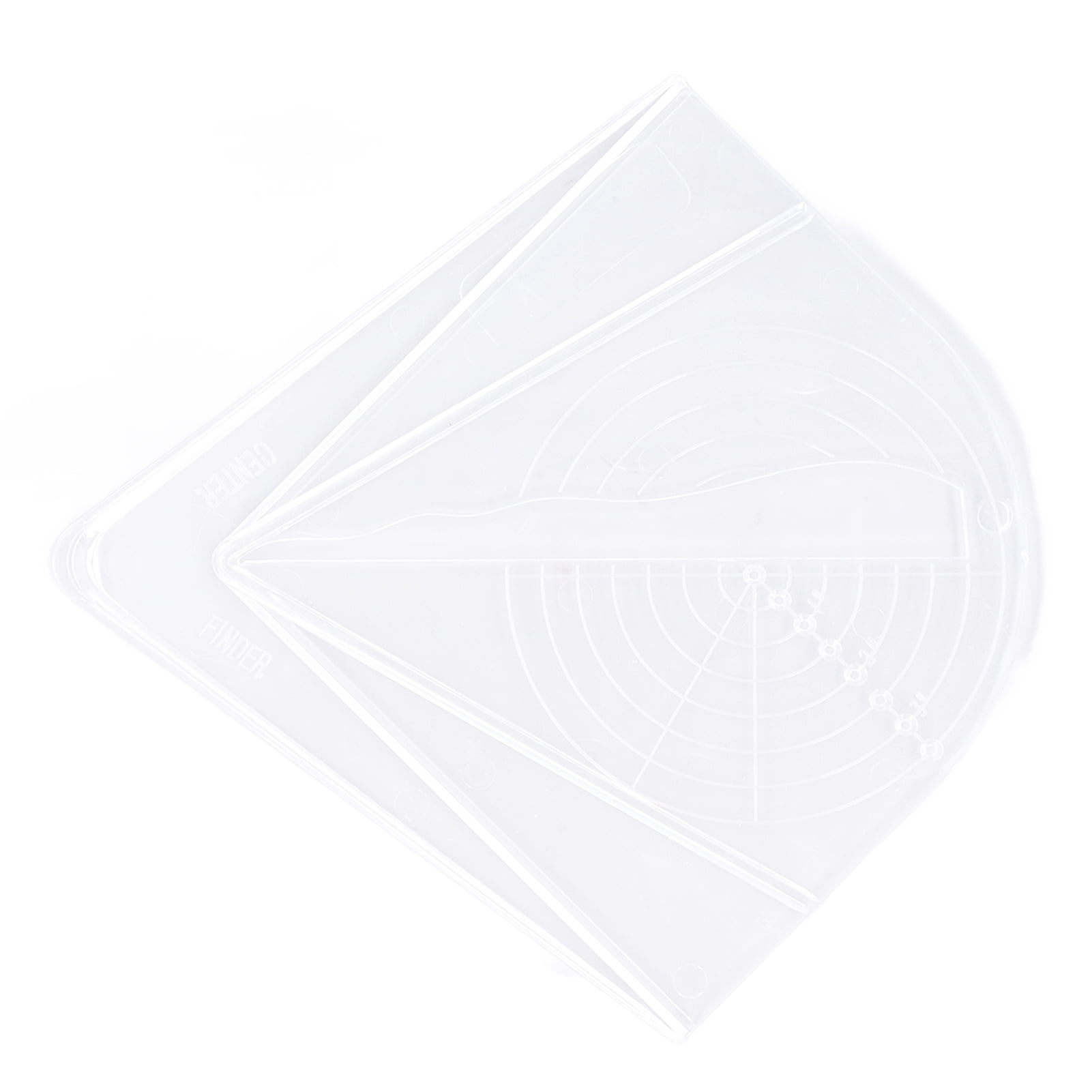 Acrylic Center Finder Round Circle Transparent Woodworking Ruler Tool ...