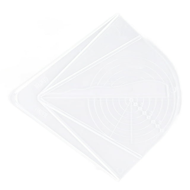 Acrylic Center Finder Round Circle Transparent Woodworking Ruler Tool ...