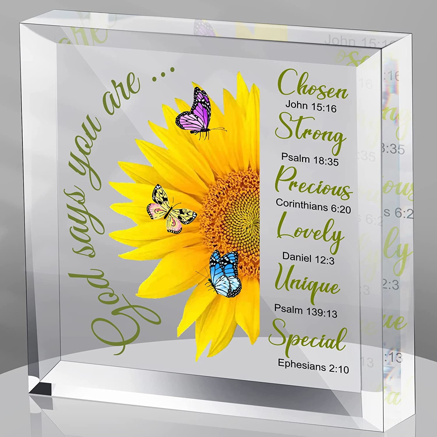 Acrylic Christian Gifts for Women Inspirational Gifts with Bible Verse ...