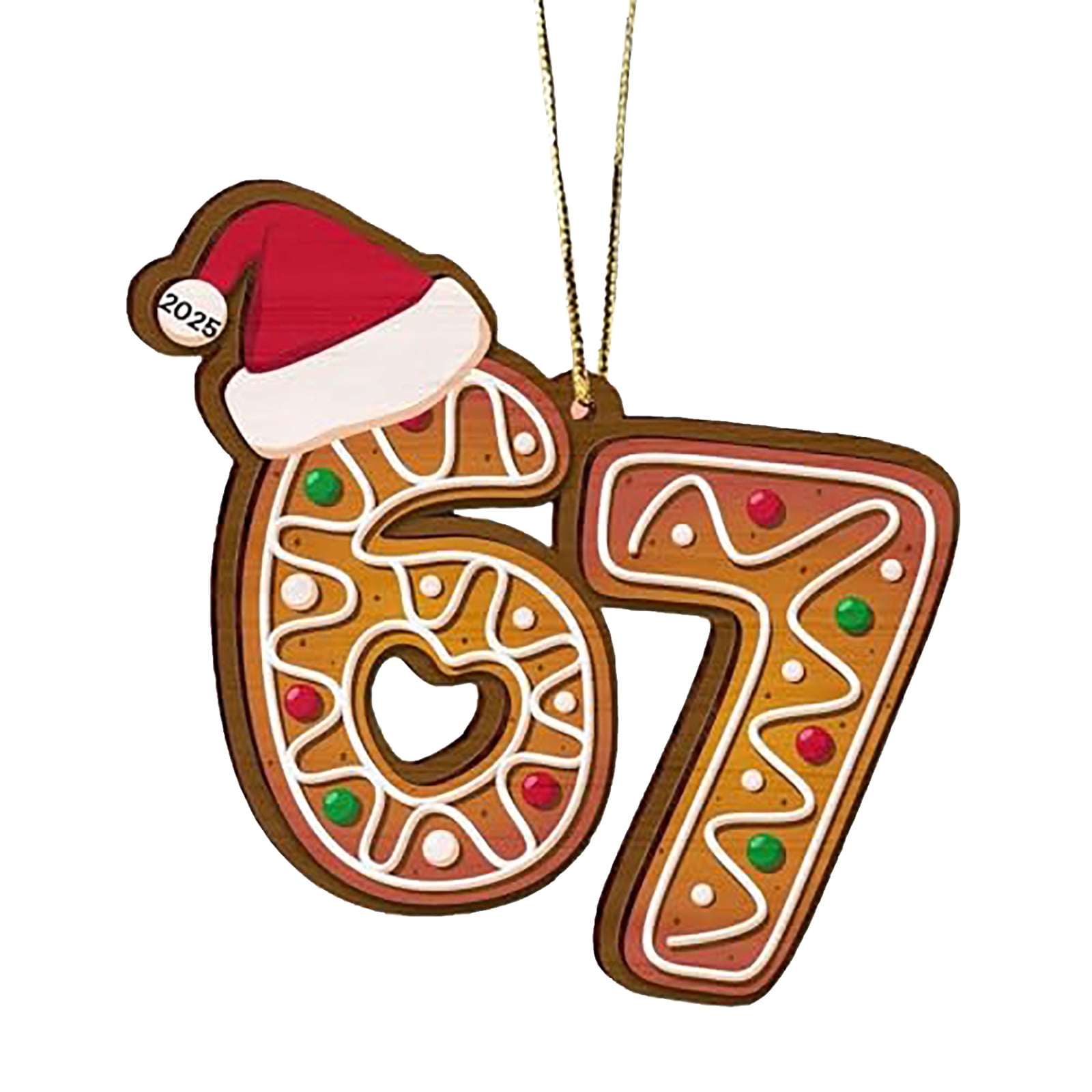 Acrylic Christmas 67 Ornament Six Seven Funny Xmas Holiday Meme ...