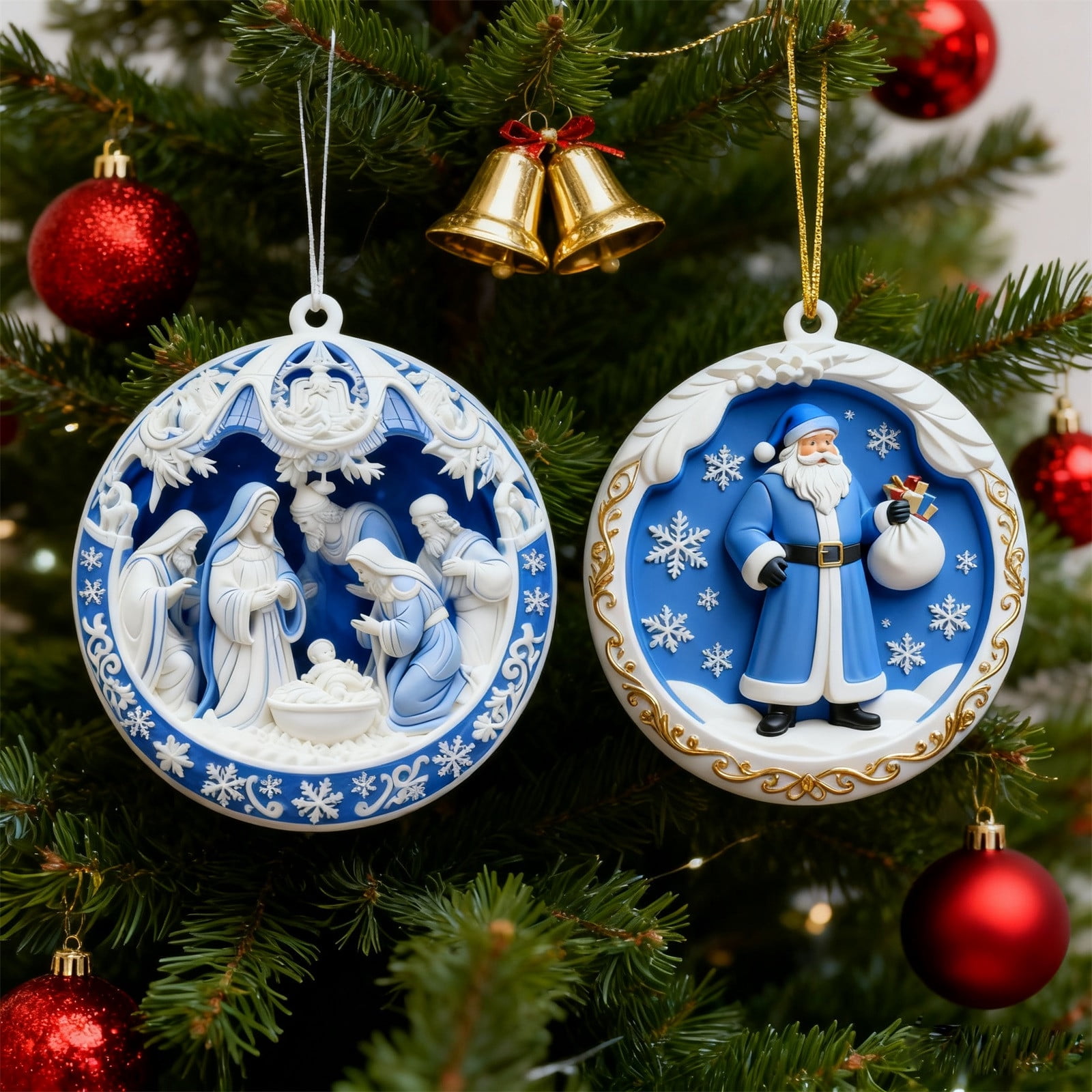 Acrylic Christmas Decorations under $5! CQCYD Christmas Decorations 8cm ...