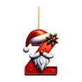 Acrylic Christmas Letter Z Hanging Ornament For Tree Decor Alphabet ...