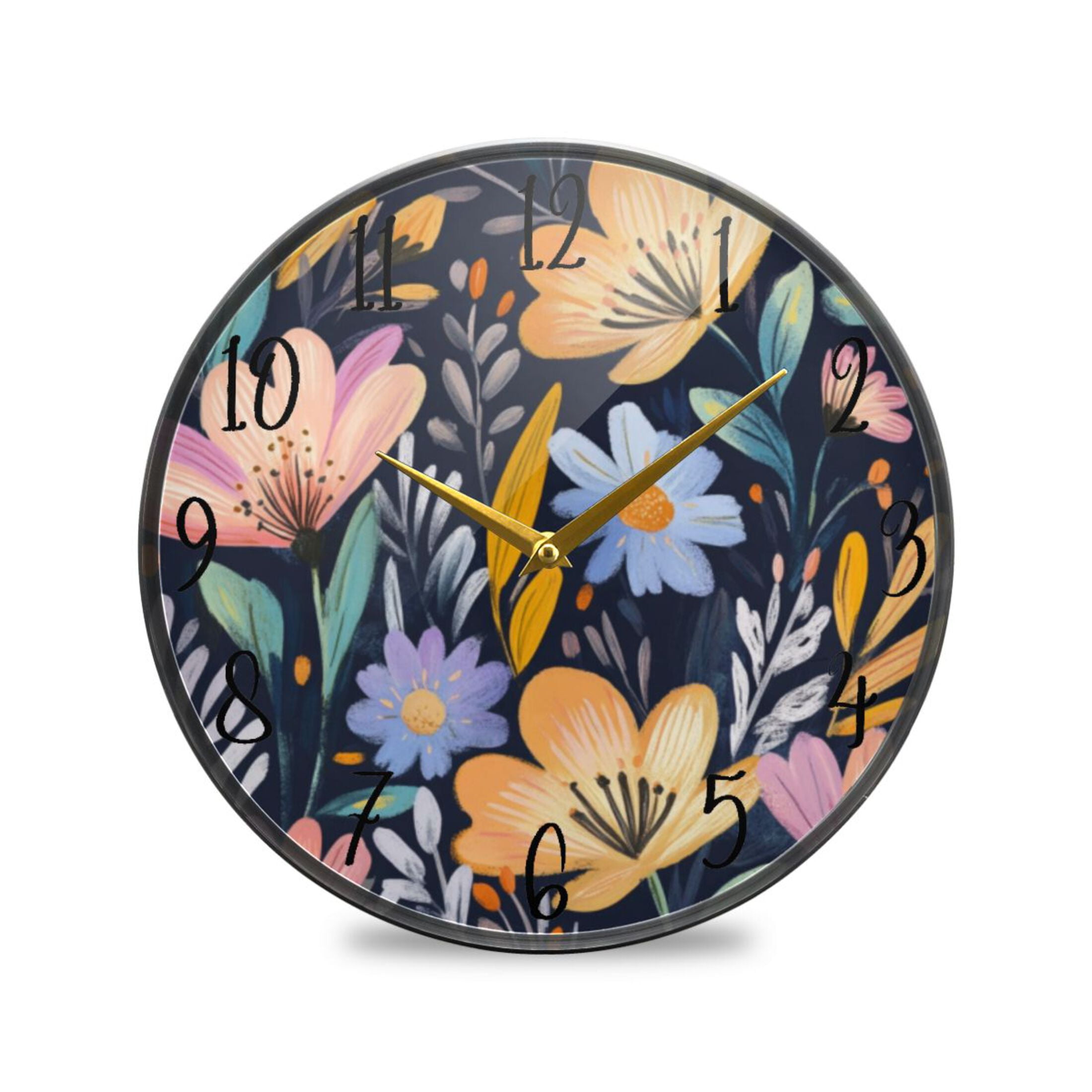 Acrylic Circular Clock 9.5x9.5 Inch Circular Clock Decorative Clock ...