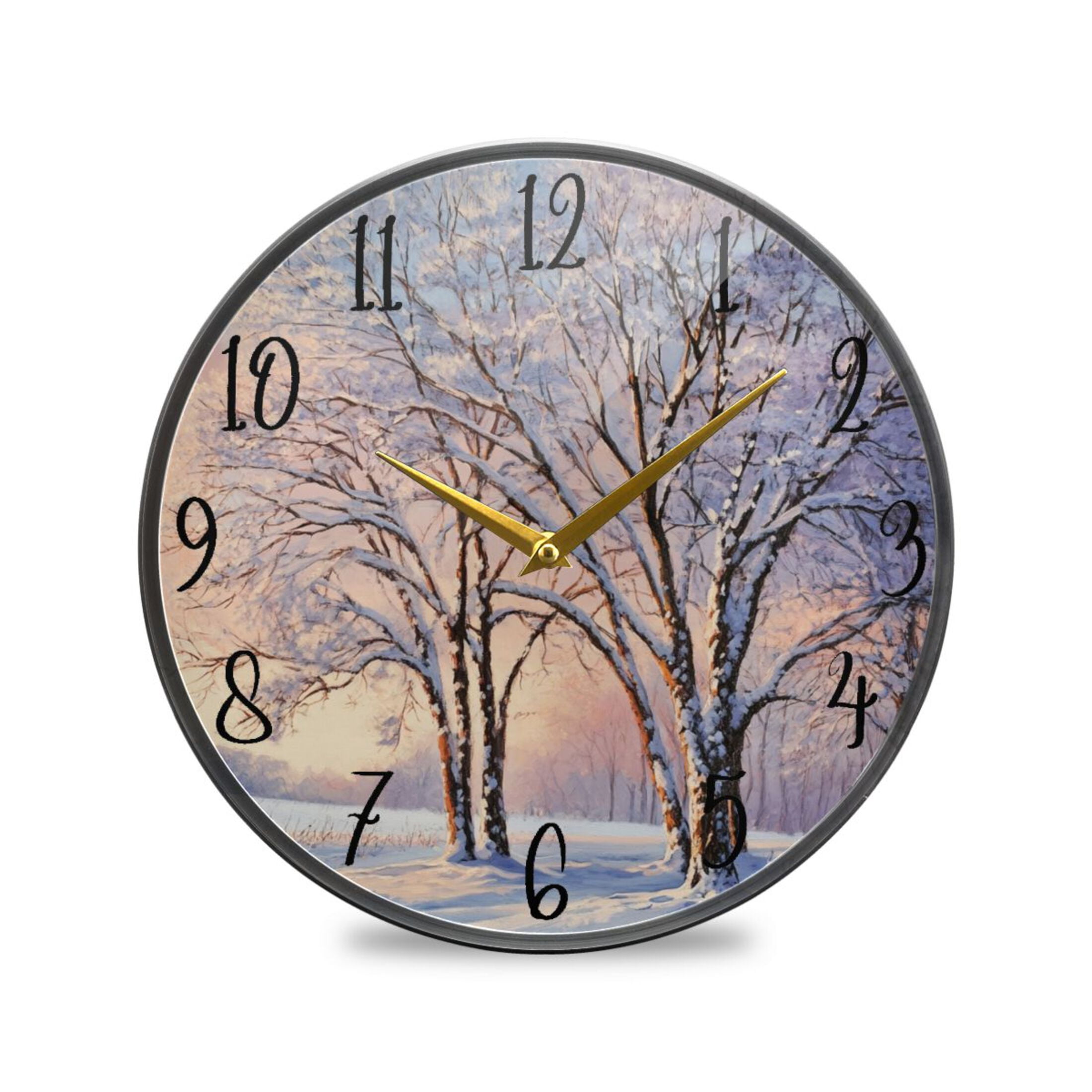 Acrylic Circular Clock 9.5x9.5 Inch Circular Clock Decorative Clock ...