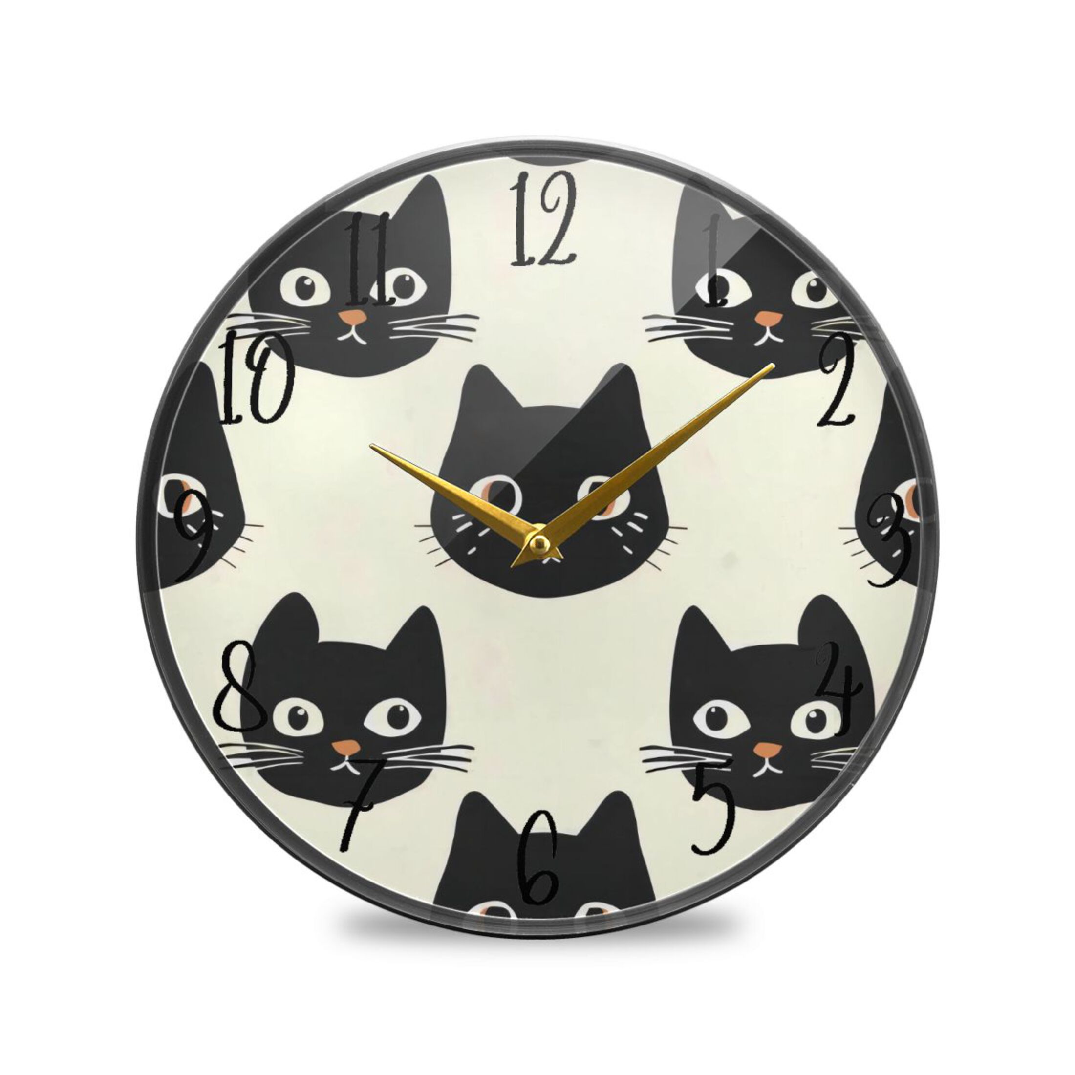 Acrylic Circular Clock 9.5x9.5 Inch Circular Clock Decorative Clock ...