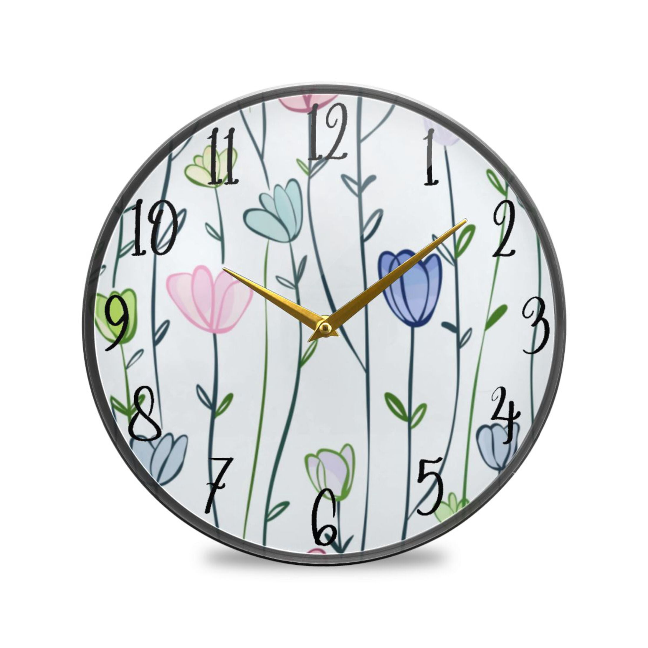 Acrylic Circular Clock 9.5x9.5 Inch Circular Clock Decorative Clock ...