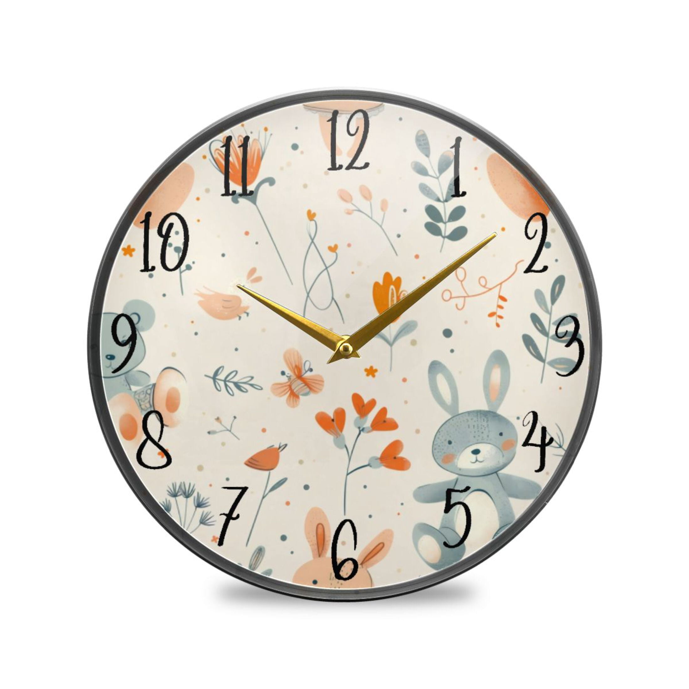 Acrylic Circular Clock 9.5x9.5 Inch Circular Clock Decorative Clock ...