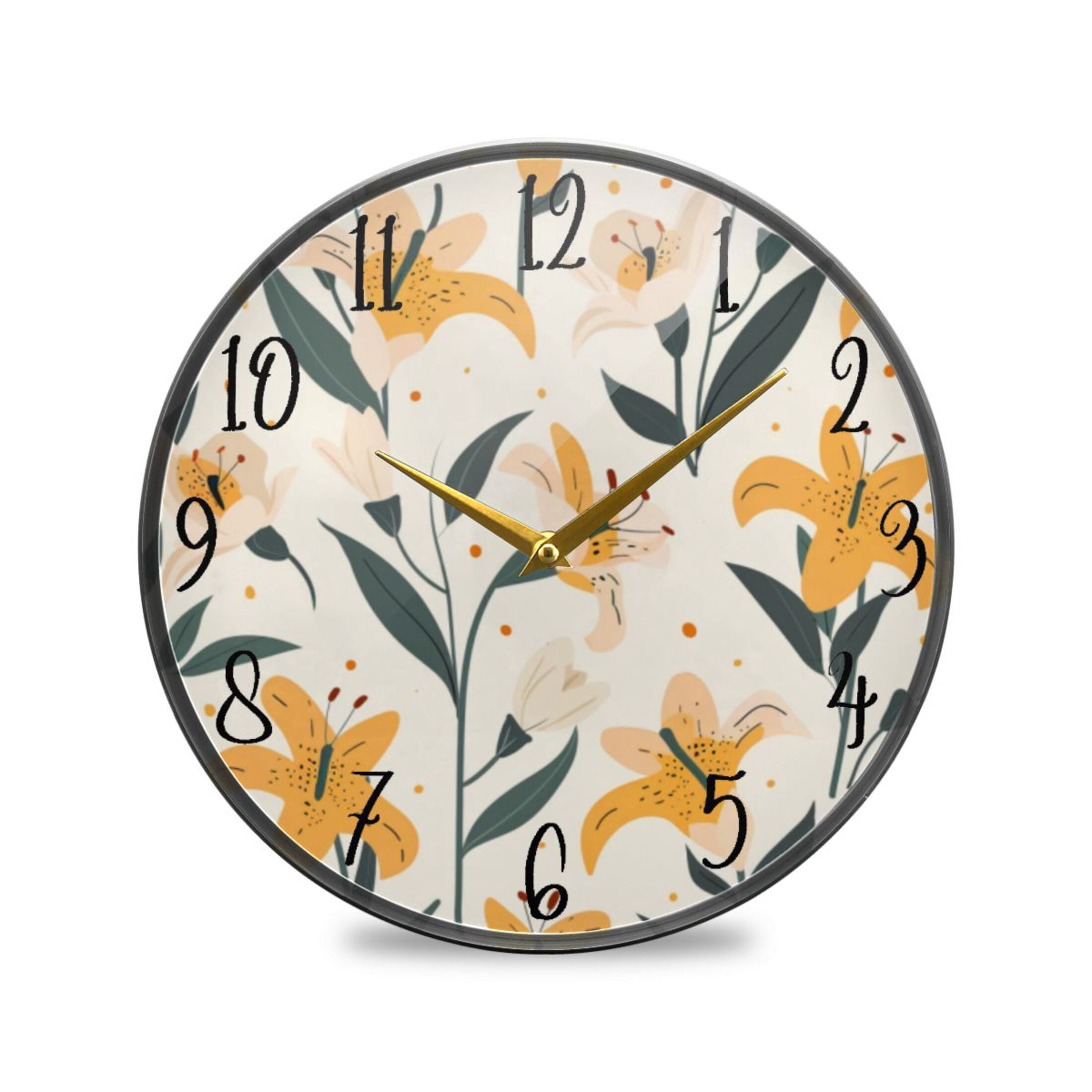 Acrylic Circular Clock 9.5x9.5 Inch Circular Clock Decorative Clock ...