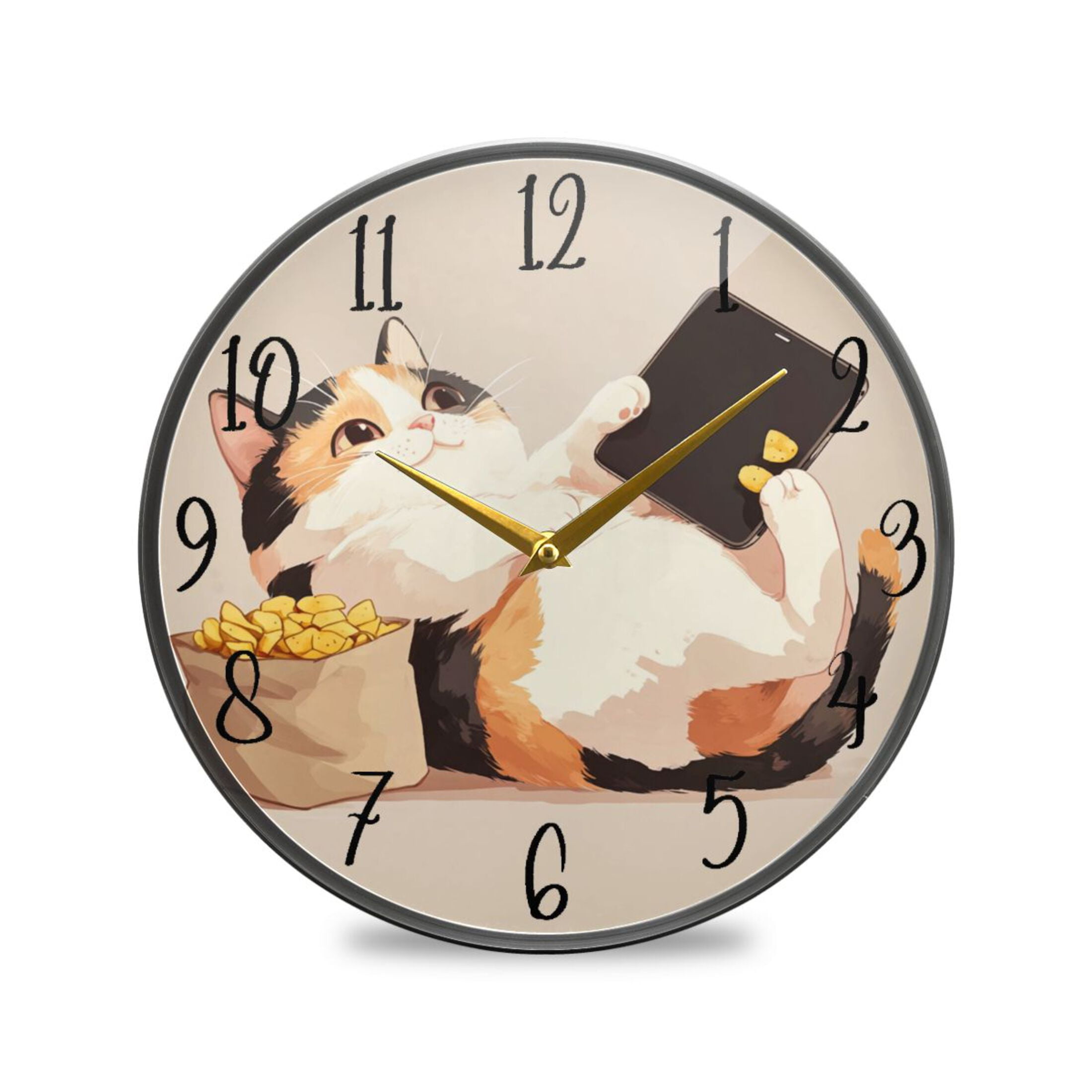 Acrylic Circular Clock 9.5x9.5 Inch Circular Clock Decorative Clock ...