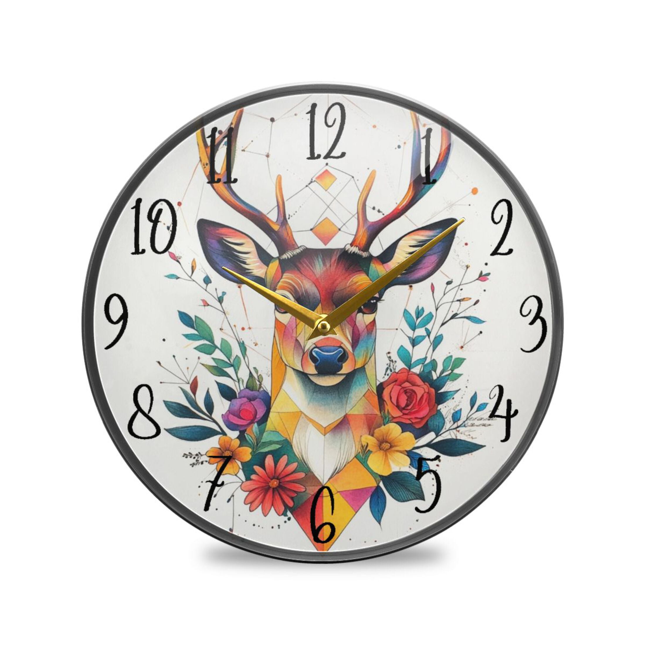 Acrylic Circular Clock 9.5x9.5 Inch Circular Clock Decorative Clock ...