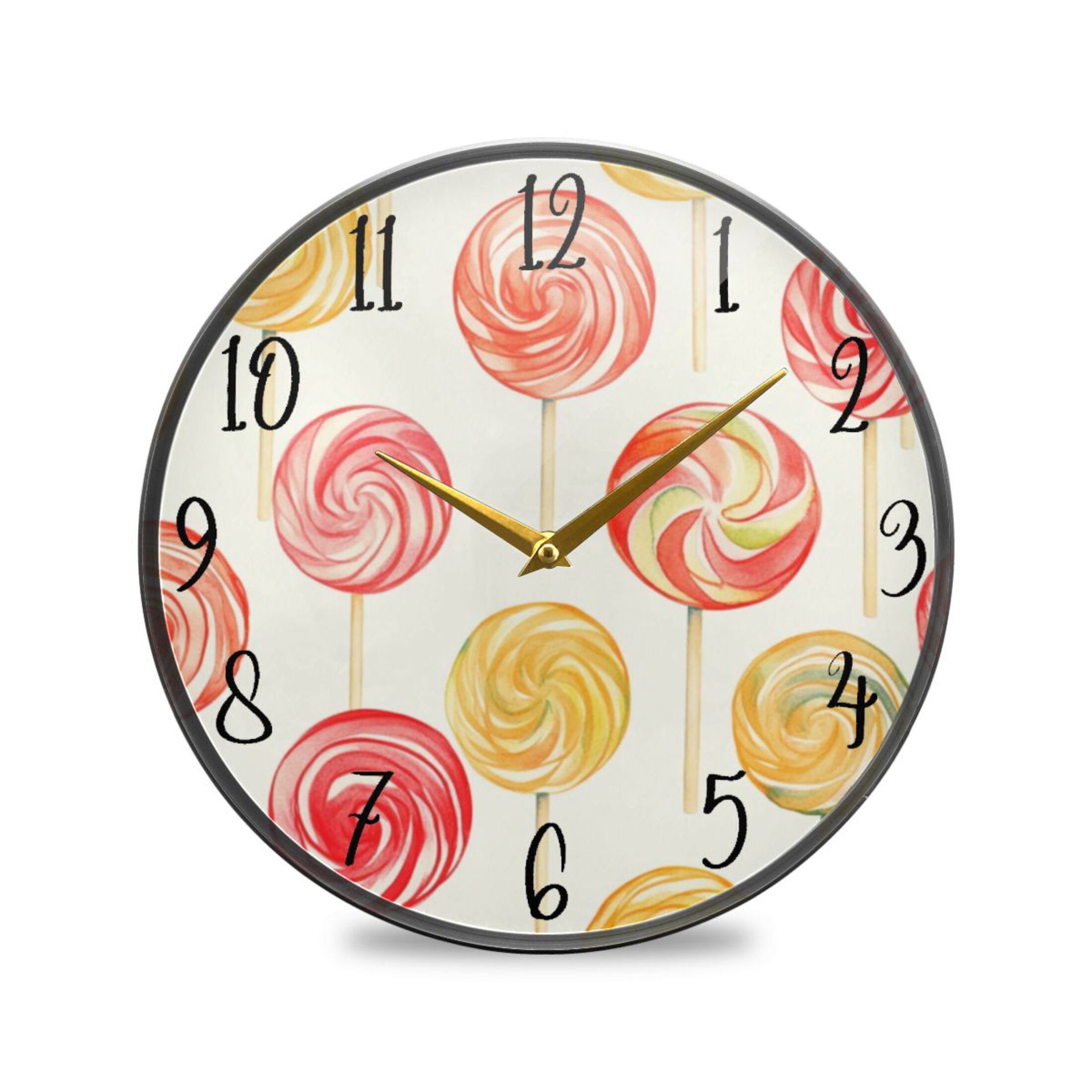 Acrylic Circular Clock 9.5x9.5 Inch Circular Clock Decorative Clock ...