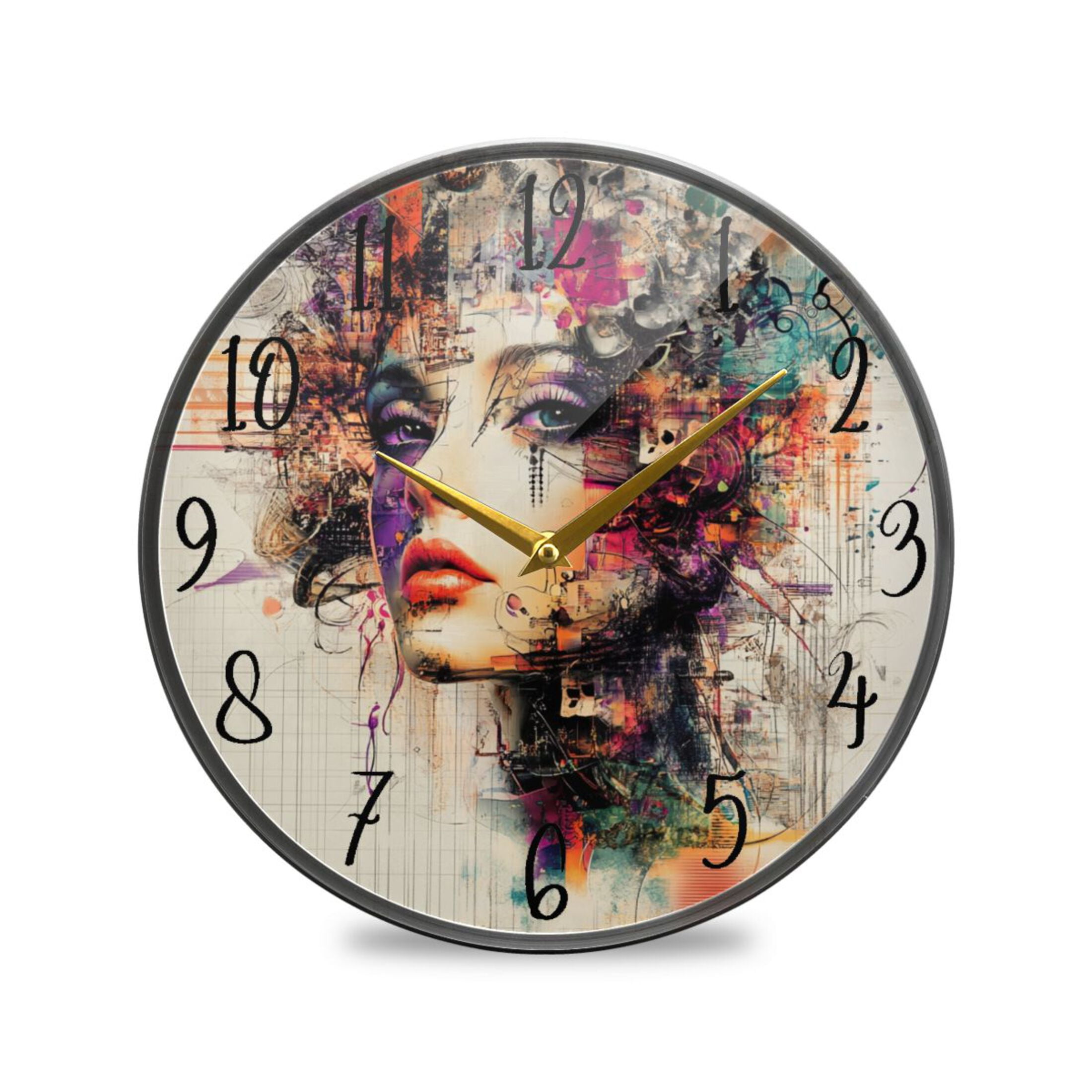 Acrylic Circular Clock 9.5x9.5 Inch Circular Clock Decorative Clock ...