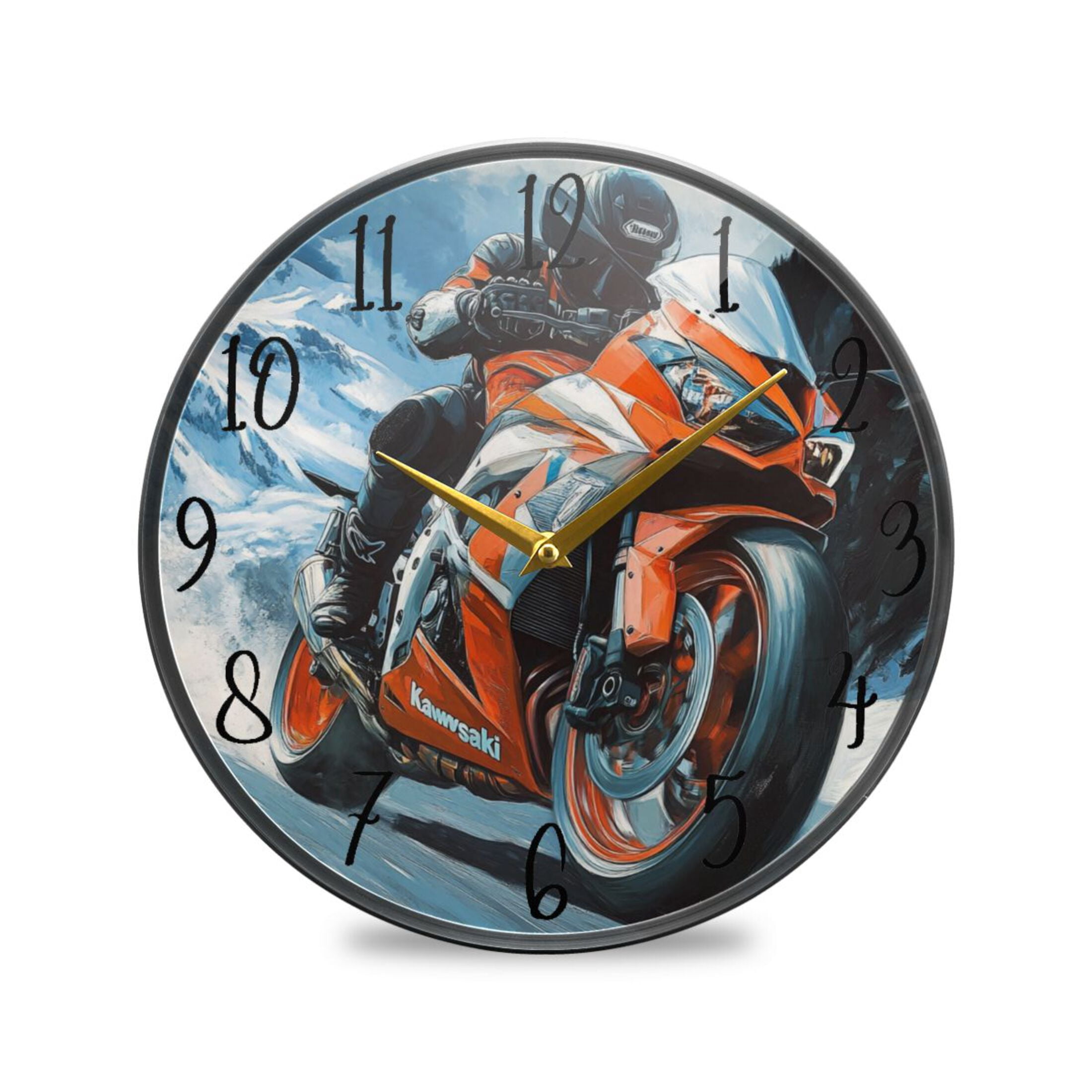 Acrylic Circular Clock 9.5x9.5 Inch Circular Clock Decorative Clock ...